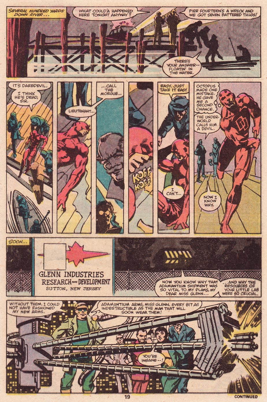 April 1980: Daredevil 165 Or do newspapers having nothing else to write ...